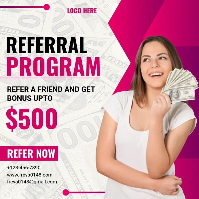 Referral program Template | PosterMyWall