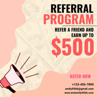 Referral program template flyer | PosterMyWall