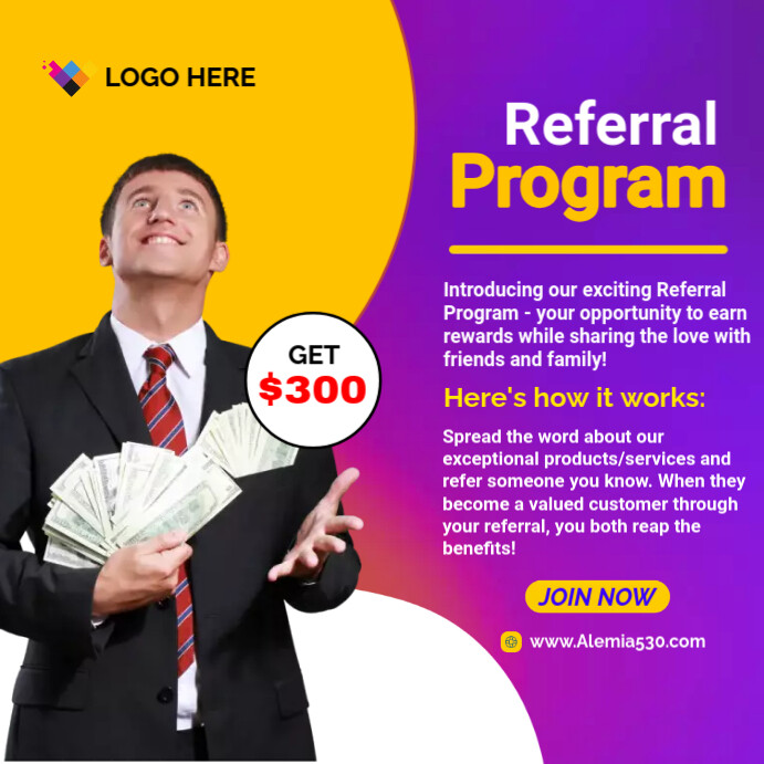 Referral program Template | PosterMyWall
