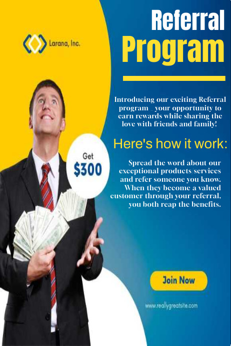 Referral program Template | PosterMyWall