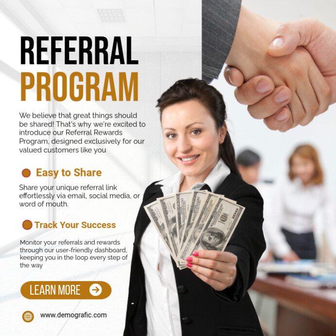 Referral Program Instagram Post Template | PosterMyWall