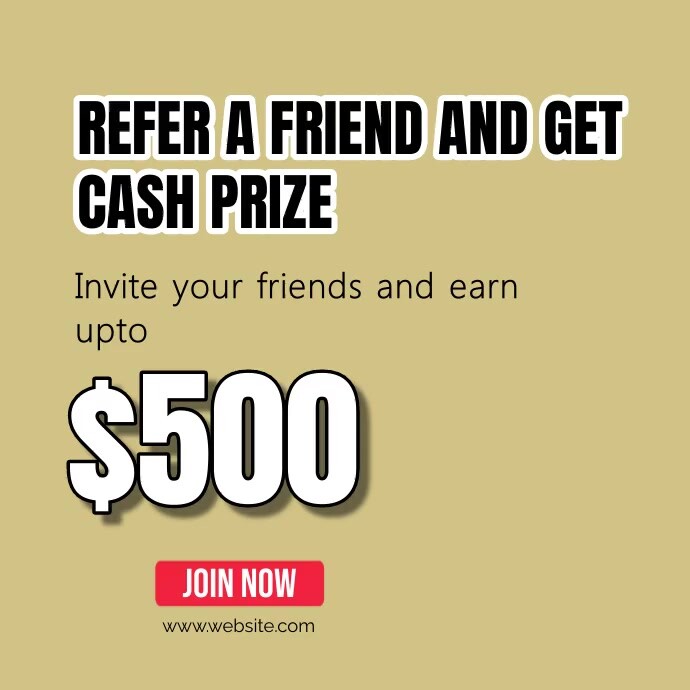 Referral program online earning templates | PosterMyWall