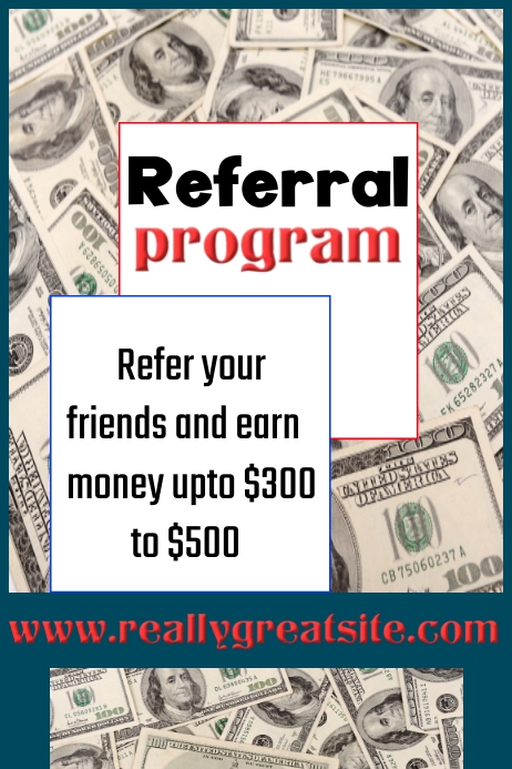 Referral Program poster template | PosterMyWall