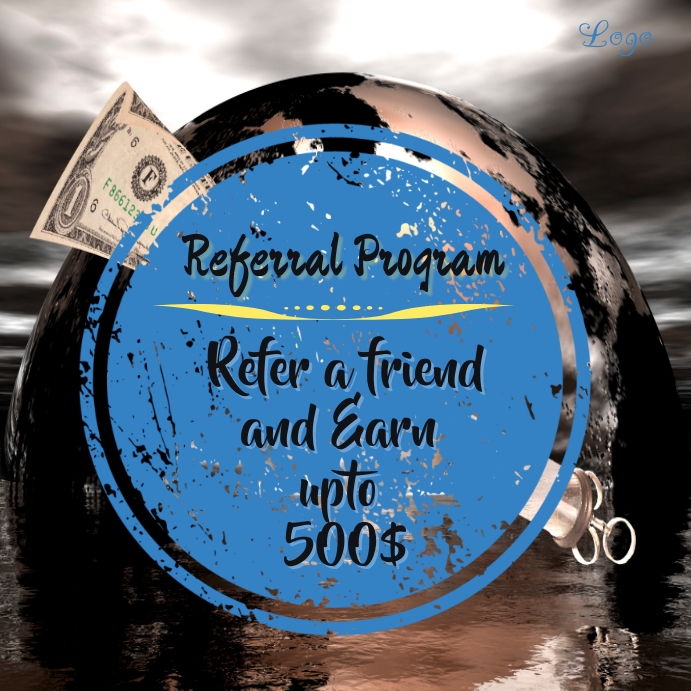 Referral Program refer and earn Template | PosterMyWall