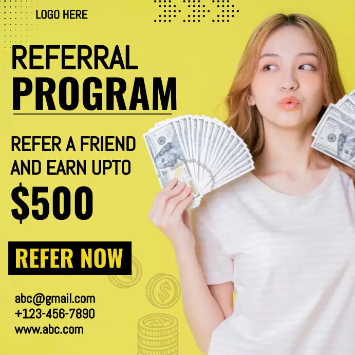 Referral program template | PosterMyWall