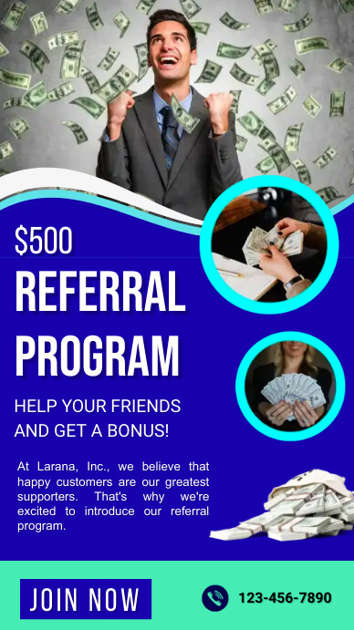 Referral program template | PosterMyWall