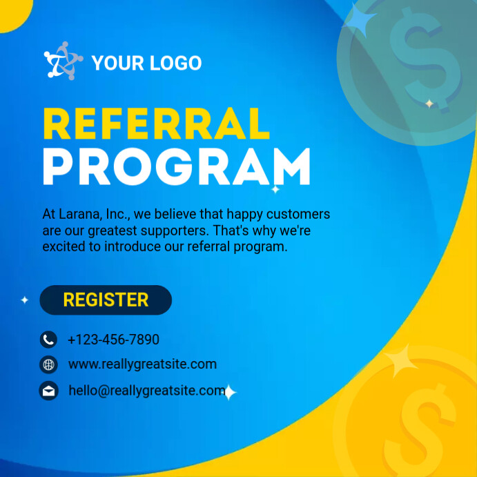 Referral program template | PosterMyWall
