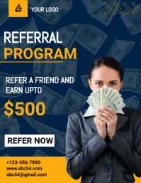 Referral program flyer template | PosterMyWall