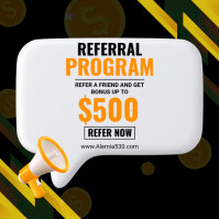Referral program template flyer | PosterMyWall