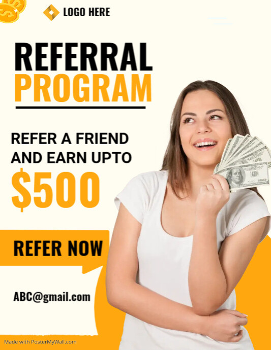 Referral program template | PosterMyWall