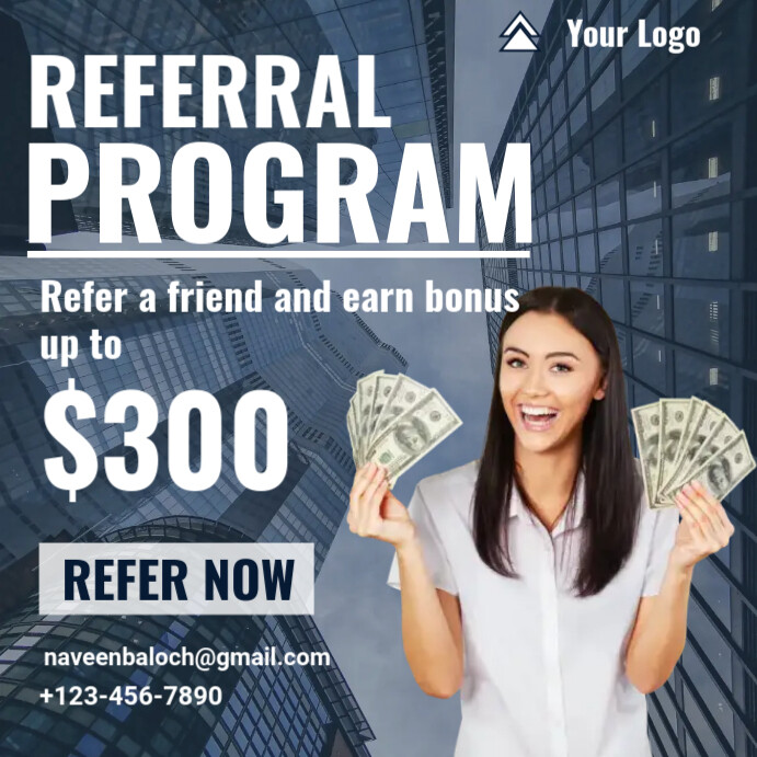 Referral program template | PosterMyWall