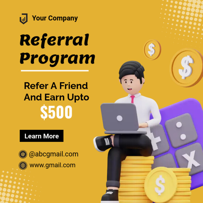 Referral program Template | PosterMyWall
