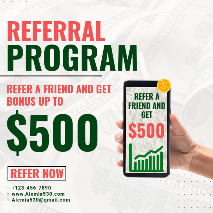 Referral program Template | PosterMyWall