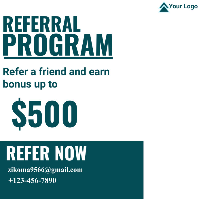 Plantilla de Referral program template flyer (1) | PosterMyWall