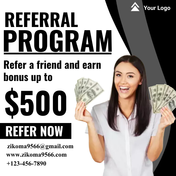 Copy of Referral program template flyer (1) | PosterMyWall