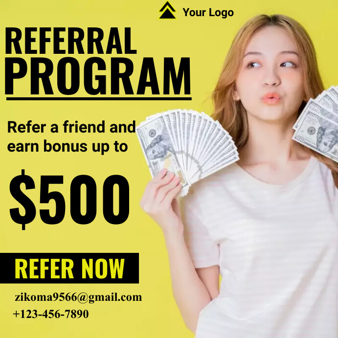 Copy of Referral program template flyer | PosterMyWall