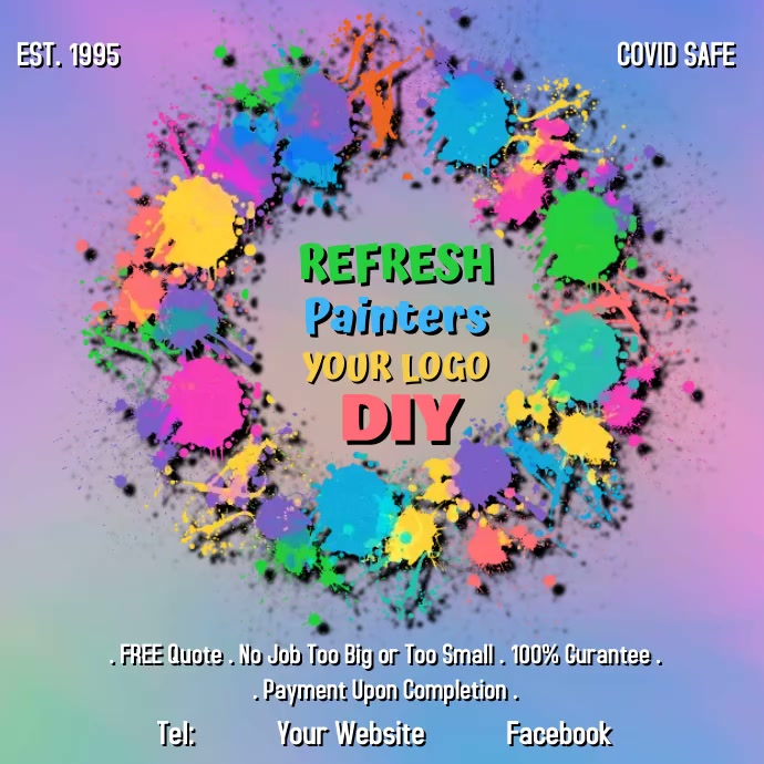 Copy of Refresh Painters Business Profile | PosterMyWall