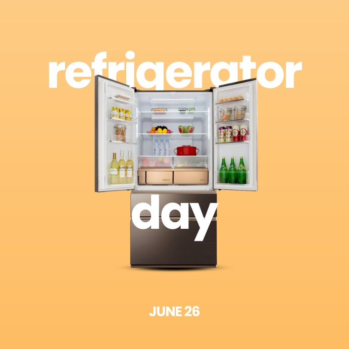Plantilla de Refrigerator Day Instagram Post | PosterMyWall