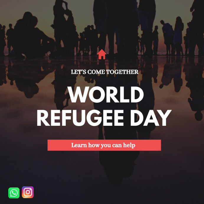 Refugee day Template | PosterMyWall