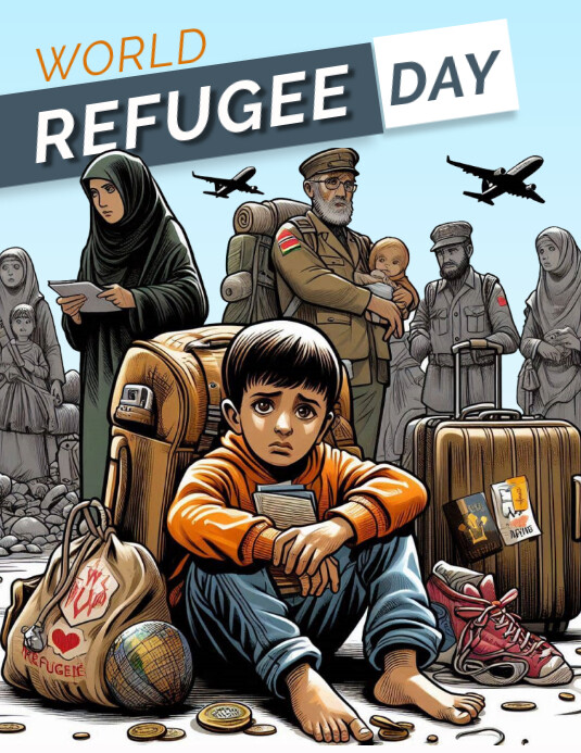 Refugee Template | PosterMyWall