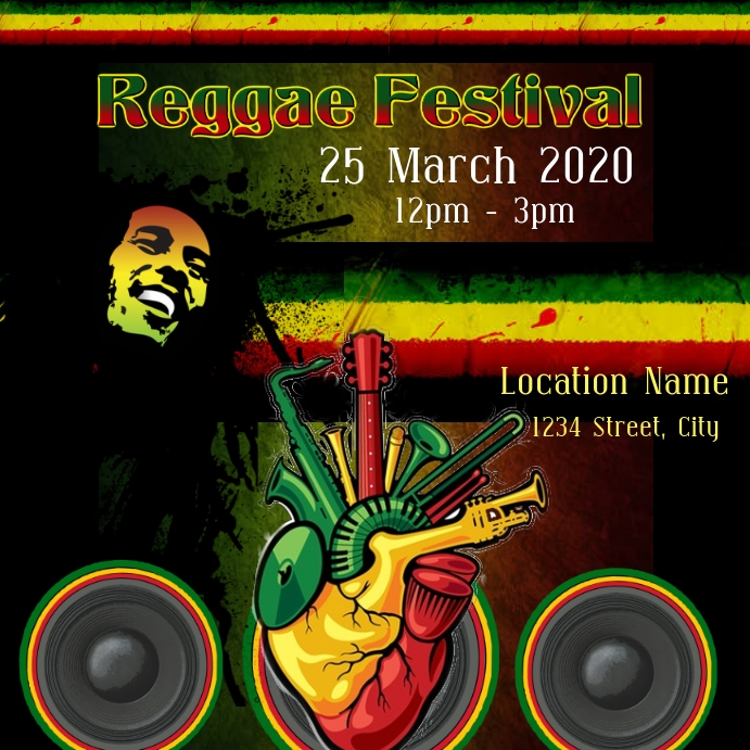Reggae Template | PosterMyWall
