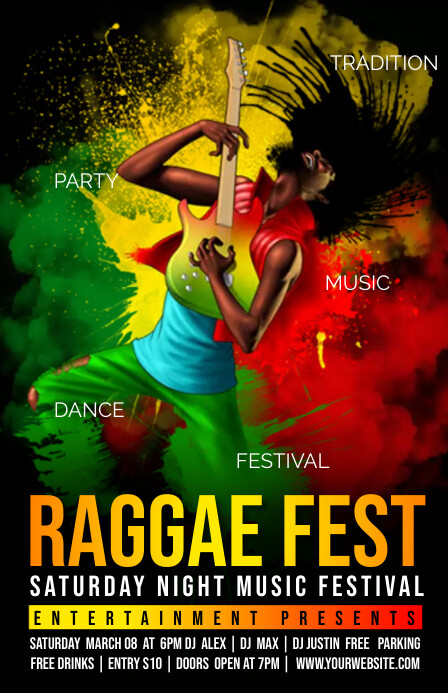 Reggae Template | PosterMyWall