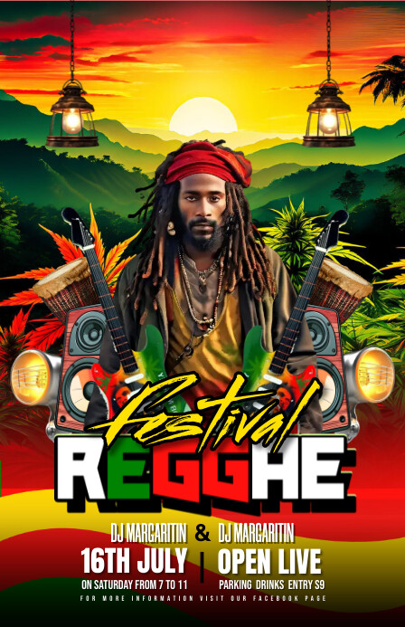 Reggae Template | PosterMyWall
