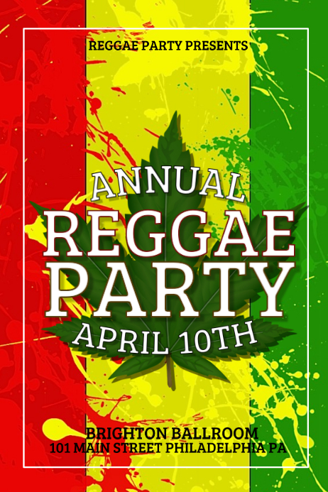 Reggae Template | PosterMyWall