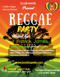 Reggae Night Show Flyer Template | PosterMyWall