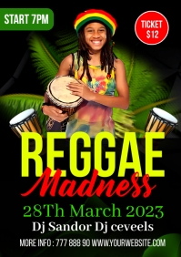 republic of reggae band concert video flyer Template | PosterMyWall