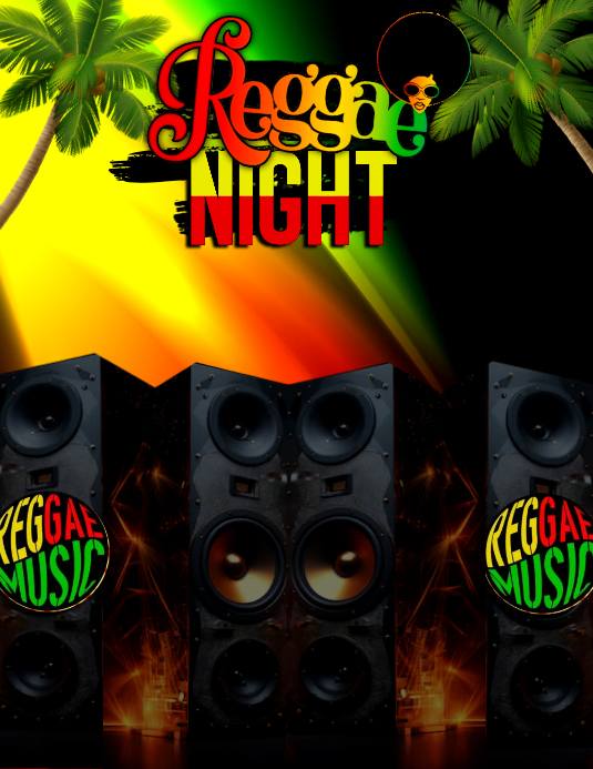 Reggae Night เทมเพลต | PosterMyWall