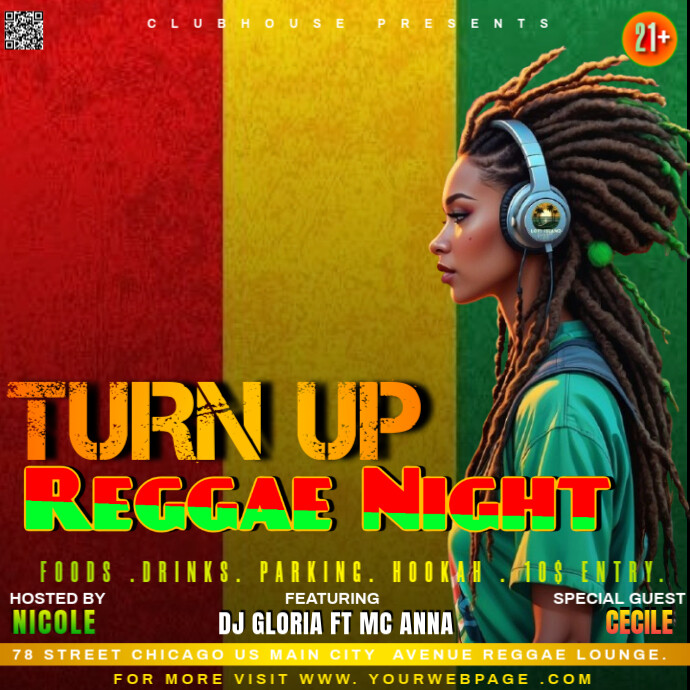 Copy of reggae night posters | PosterMyWall