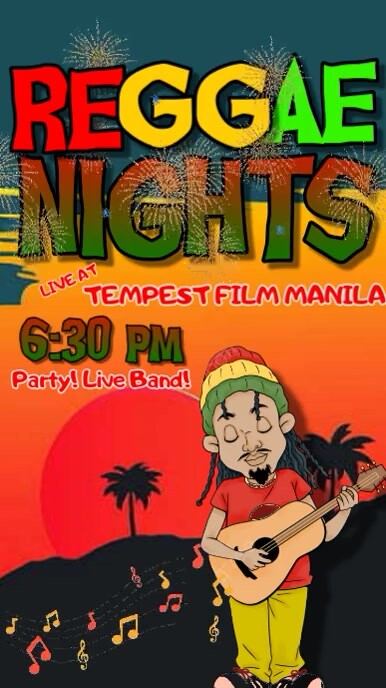 Copy of Reggae Nights Digital Display (9:16) | PosterMyWall