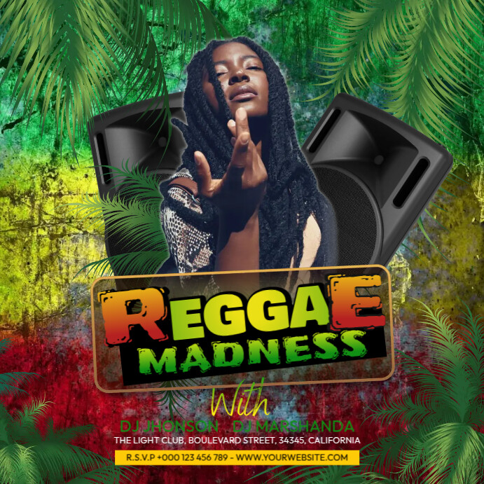 Reggae Party Design Template | PosterMyWall
