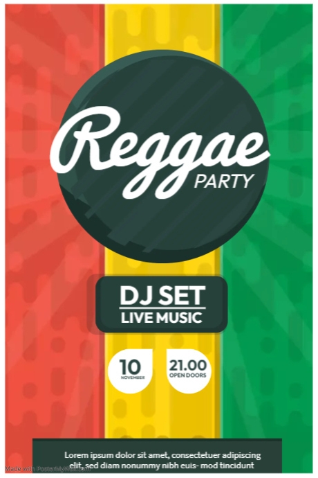 Reggae Party Template | PosterMyWall