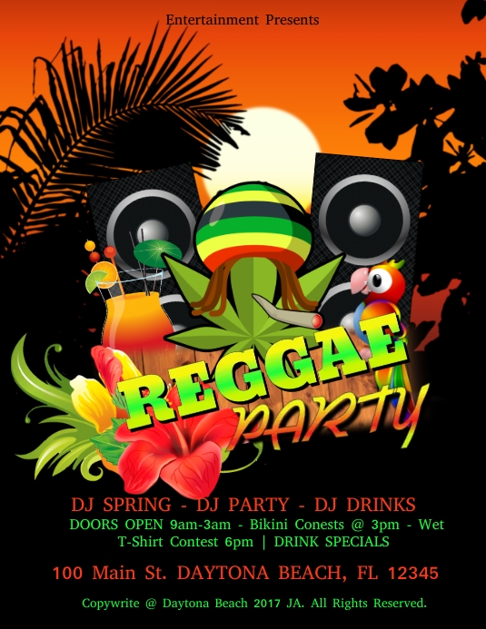 Copy of Reggae party | PosterMyWall
