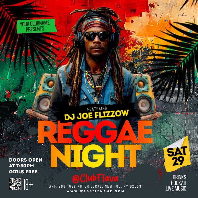 Plantilla de Reggae Party | PosterMyWall