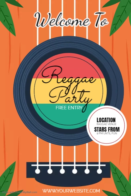 Reggae Party Design Template | PosterMyWall