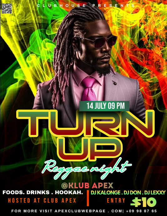reggae party post Template | PosterMyWall