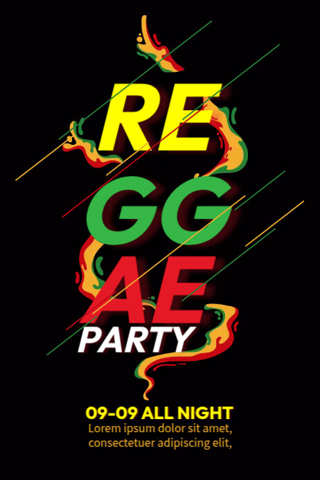 Reggae Party Poster Template | PosterMyWall