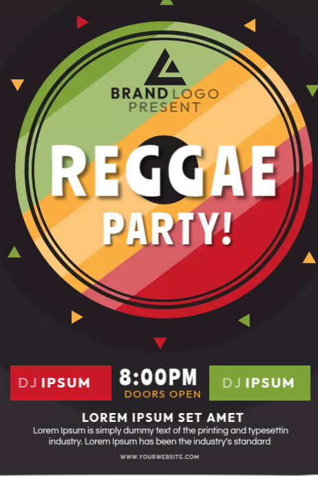 Reggae Party Poster Template | PosterMyWall