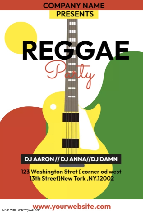 Plantilla de Reggae Party Poster | PosterMyWall