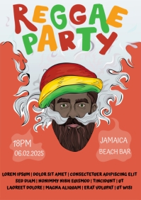 Reggae Party Poster Template | PosterMyWall