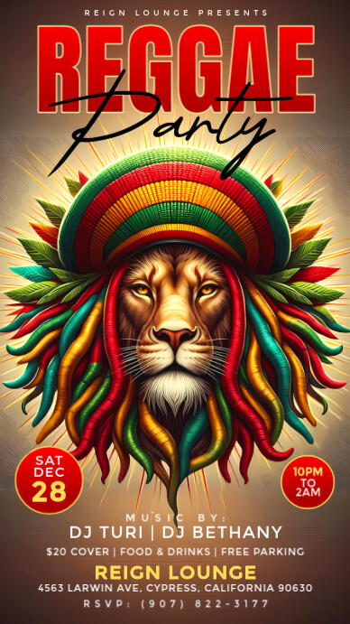 Copy of Reggae Party Rasta Instagram Story | PosterMyWall