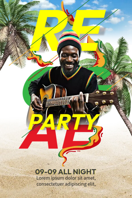 Reggae Party Template | PosterMyWall