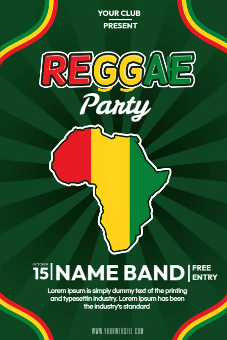 Reggae Party Template | PosterMyWall