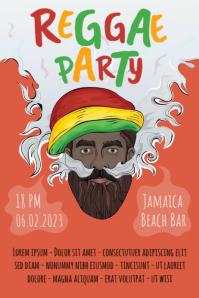 Reggae Party Flyer Ads Template | PosterMyWall