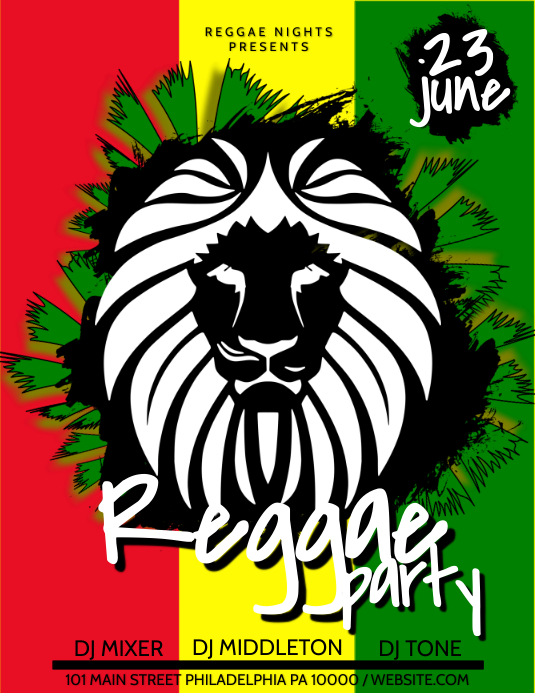 Reggae Template | PosterMyWall