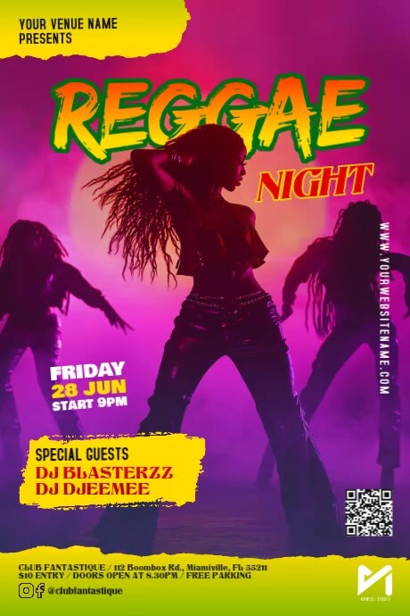 Reggae Poster Template | PosterMyWall
