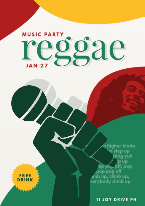 Reggae Template | PosterMyWall